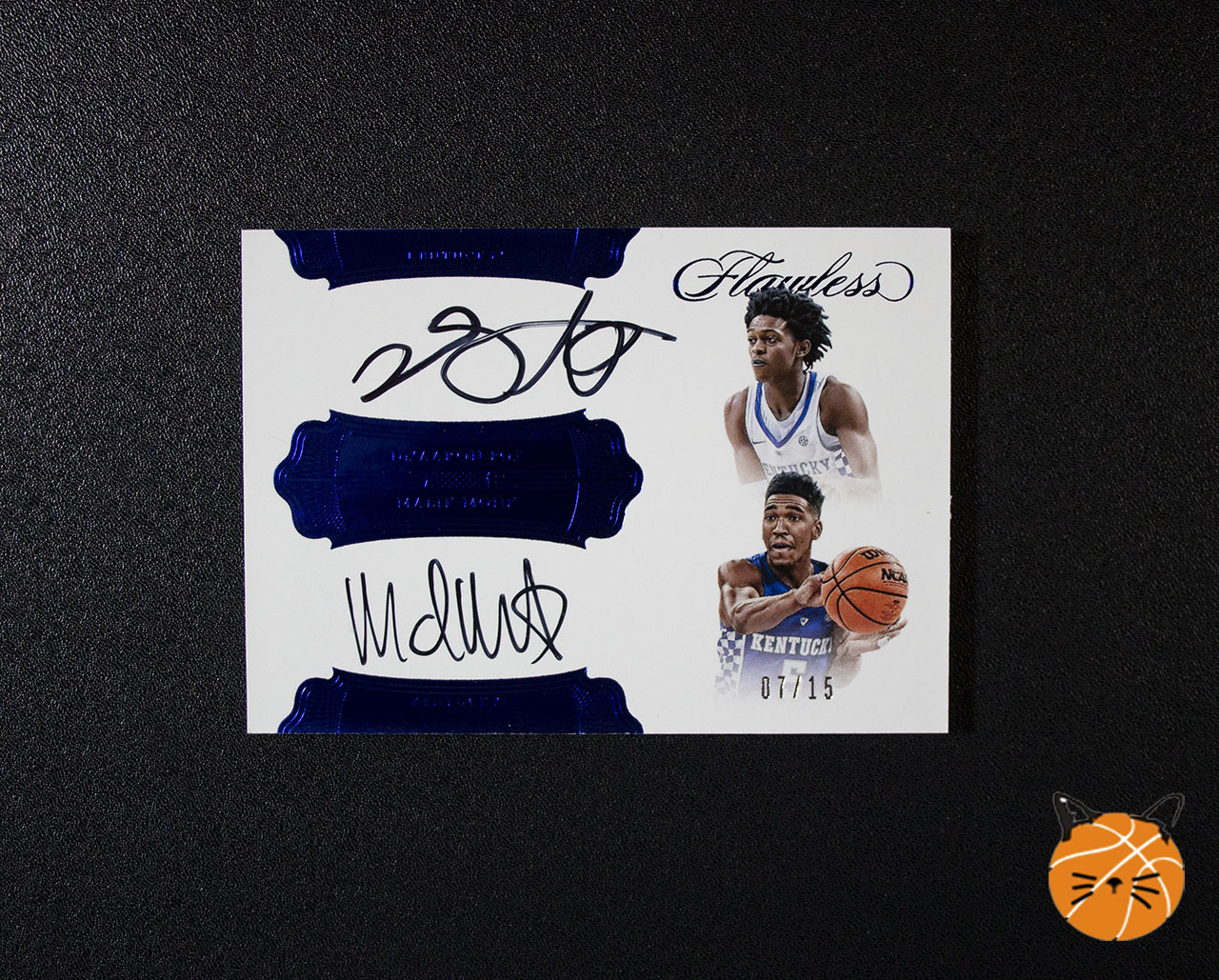 De’Aaron Fox and Malik Monk – Dual Flawless Autograph - HoopCats